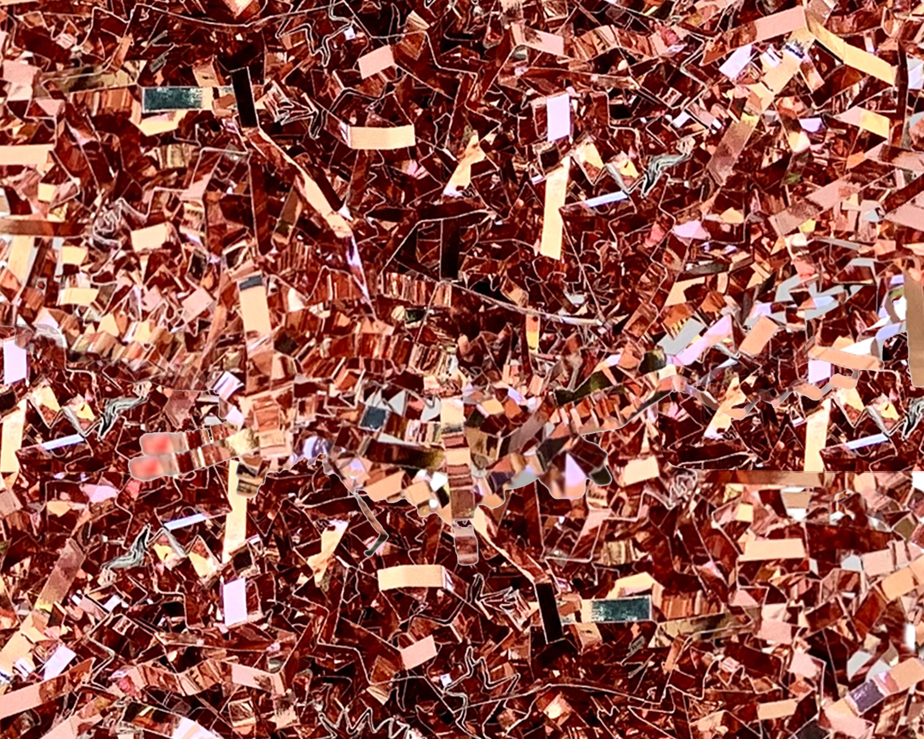 Metallic Rose Gold Crinkle Paper Crinkle Cut Shredded Raffia | Etsy