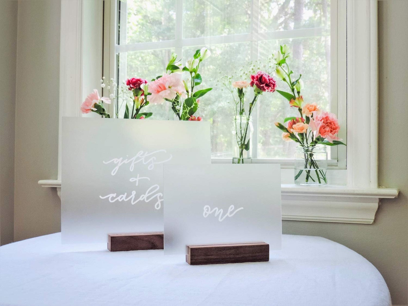 Rustic Walnut Wood Table Number Holder Wooden Place Card | Etsy