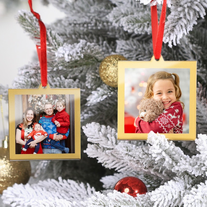 Christmas Ornament Picture Frames - Etsy