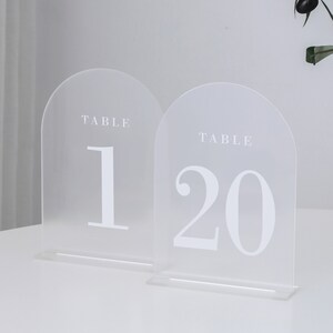 Acrylic Table Number - Etsy