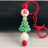 Cute Snowman Keychain, Snow Man Key Chain, Stocking Stuffer, Christmas ...
