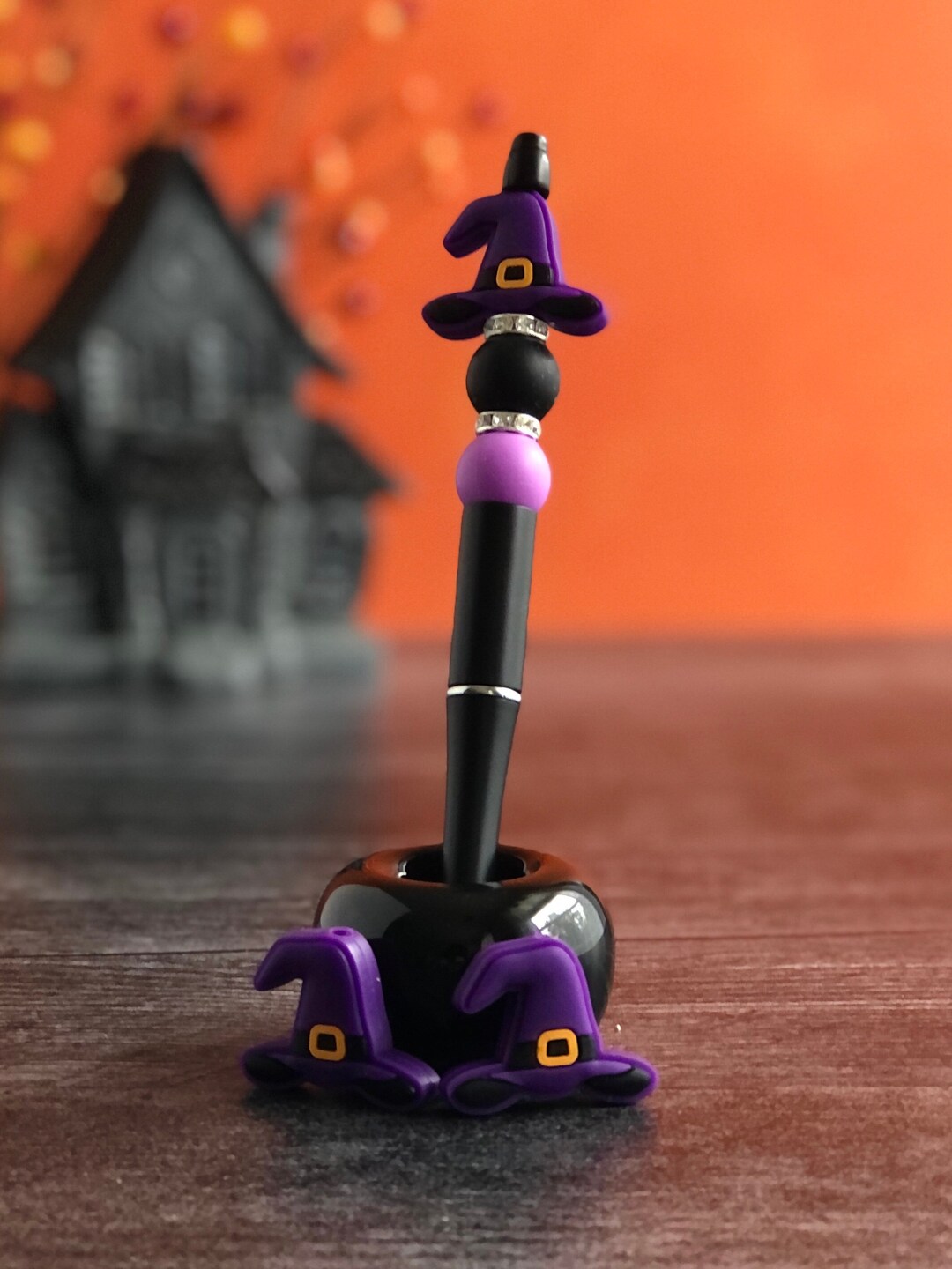 Witches Hat Beaded Pen, Halloween Witch Hat Pen, Trick-or-treat Gift ...