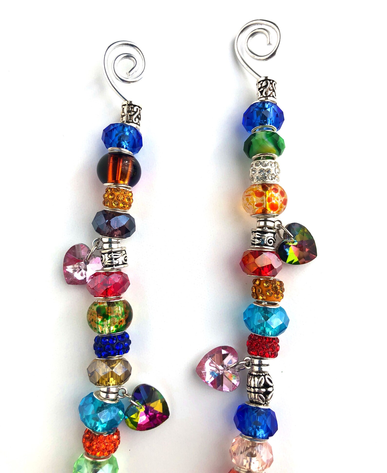 Jeweled Suncatcher, Beaded Blingy Sun Catcher, Hanging Beaded Window ...