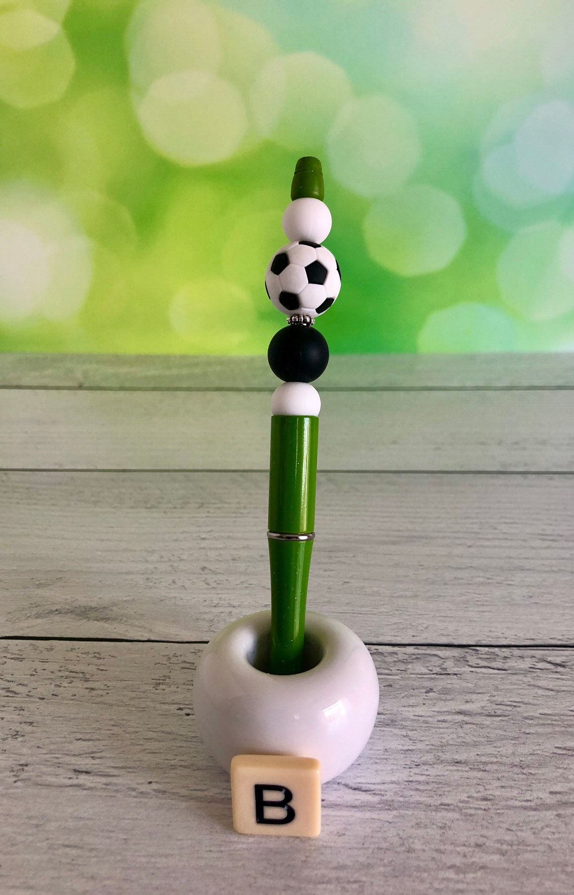 Soccer Ball Beaded Pen, Colorful Pen for Soccer Players, Soccer Lover ...
