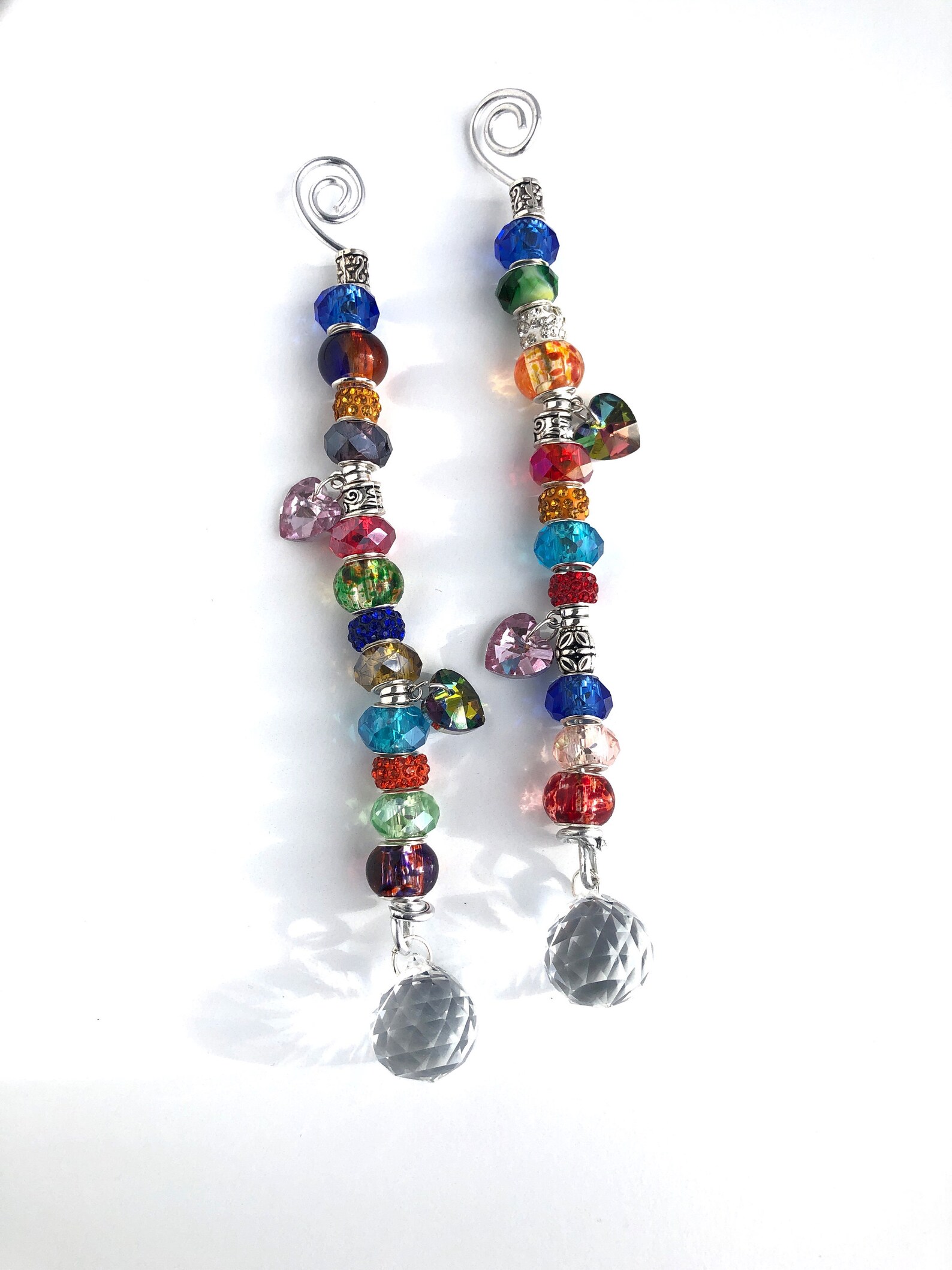 Jeweled Suncatcher, Beaded Blingy Sun Catcher, Hanging Beaded Window ...