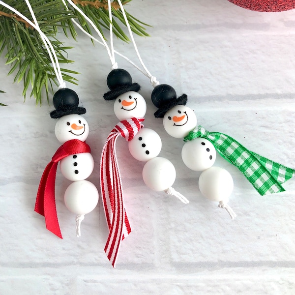 Snowman Ornaments - Etsy