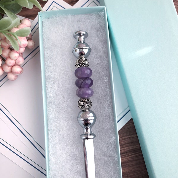 Amethyst Letter - Etsy