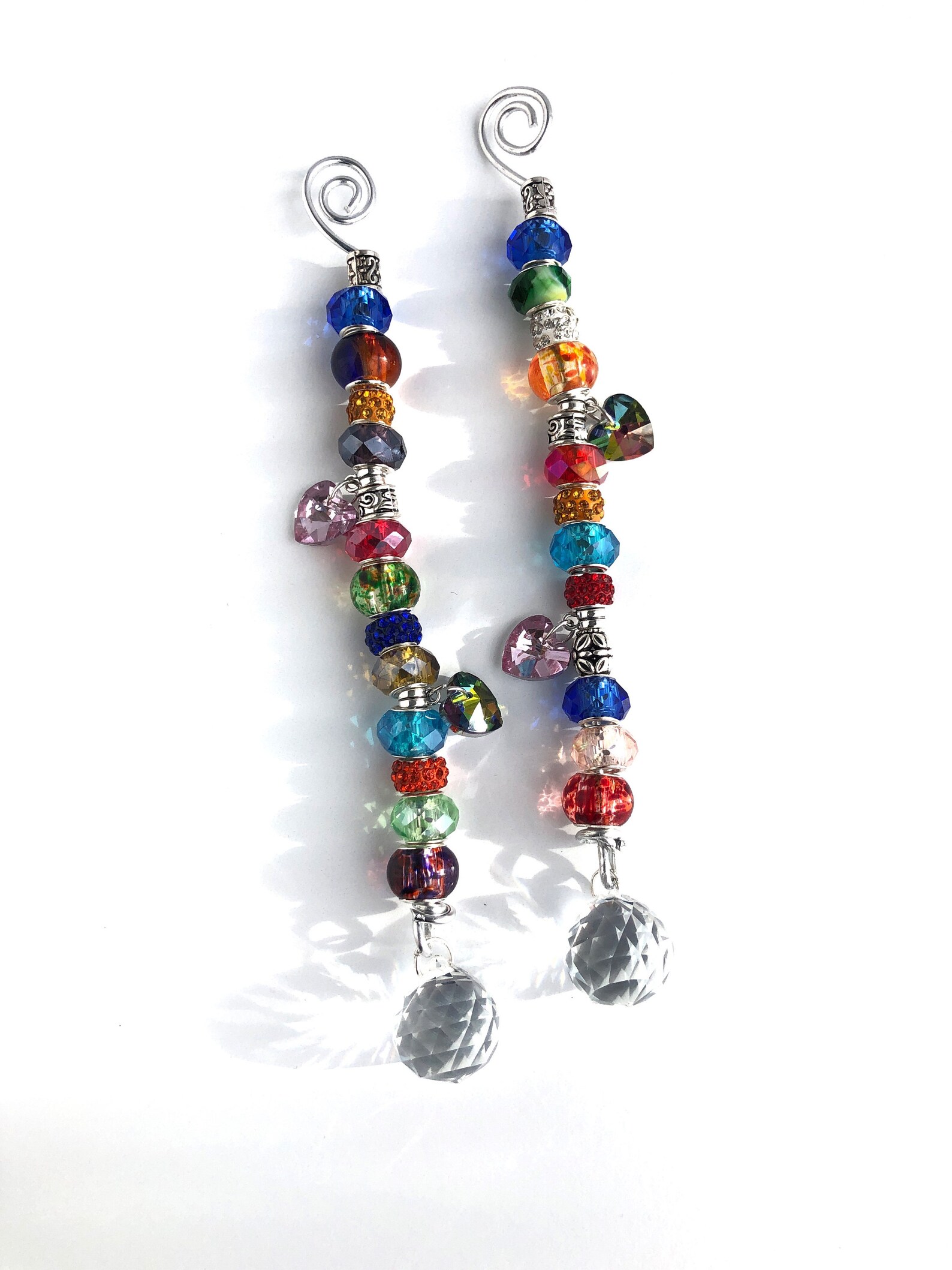 Jeweled Suncatcher, Beaded Blingy Sun Catcher, Hanging Beaded Window ...