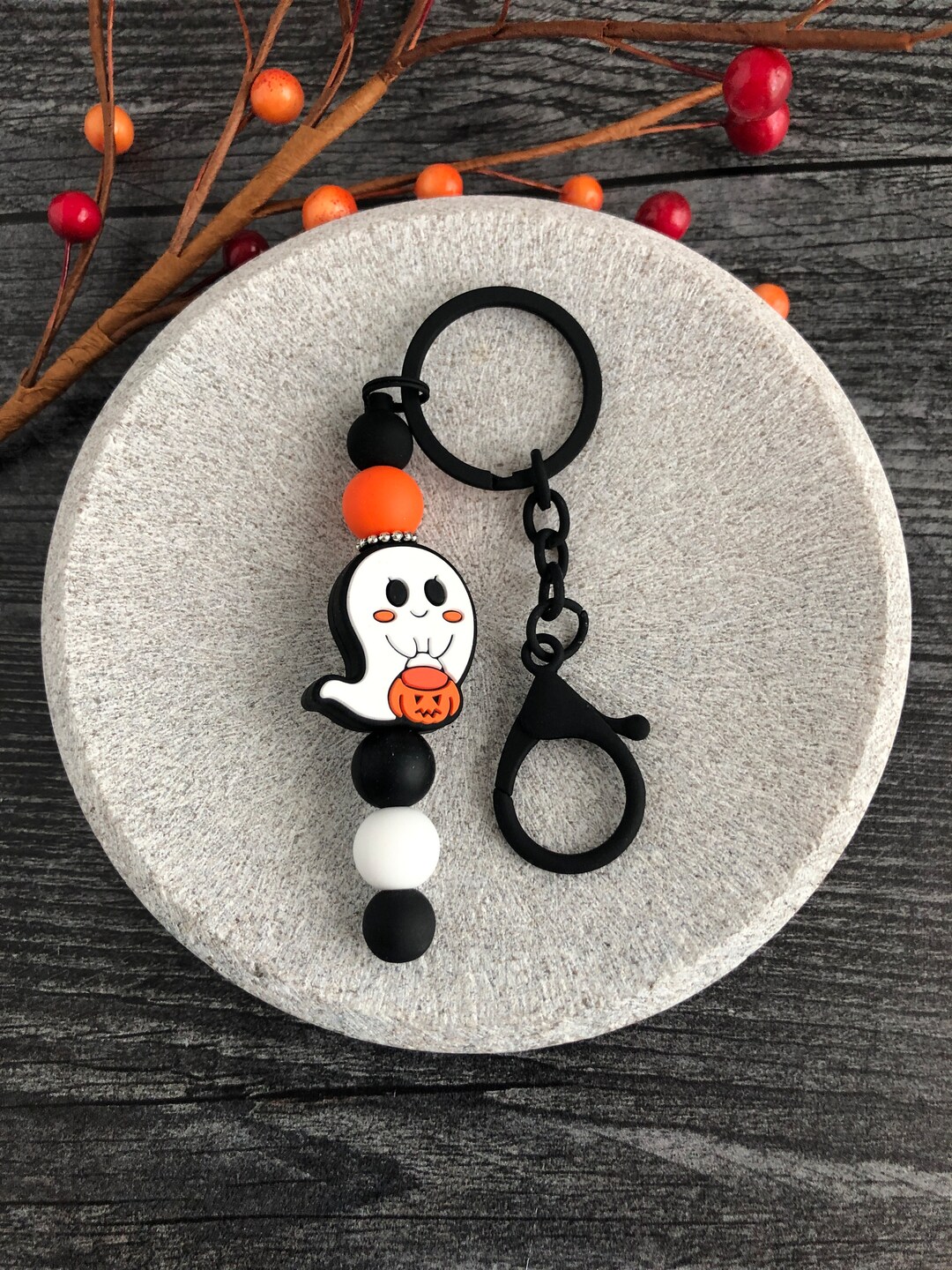 Halloween Ghost Keychain, Ghost Key Chain, Trick-or-treat Gift, Cute ...