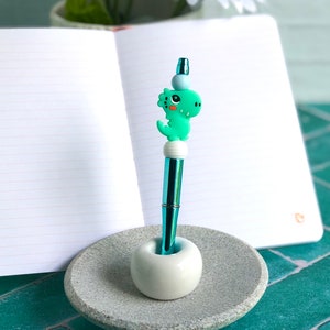 Dinosaur Beaded Pen, Dinosaur Ballpoint Pen, Gift for Kids, Planner Pen ...