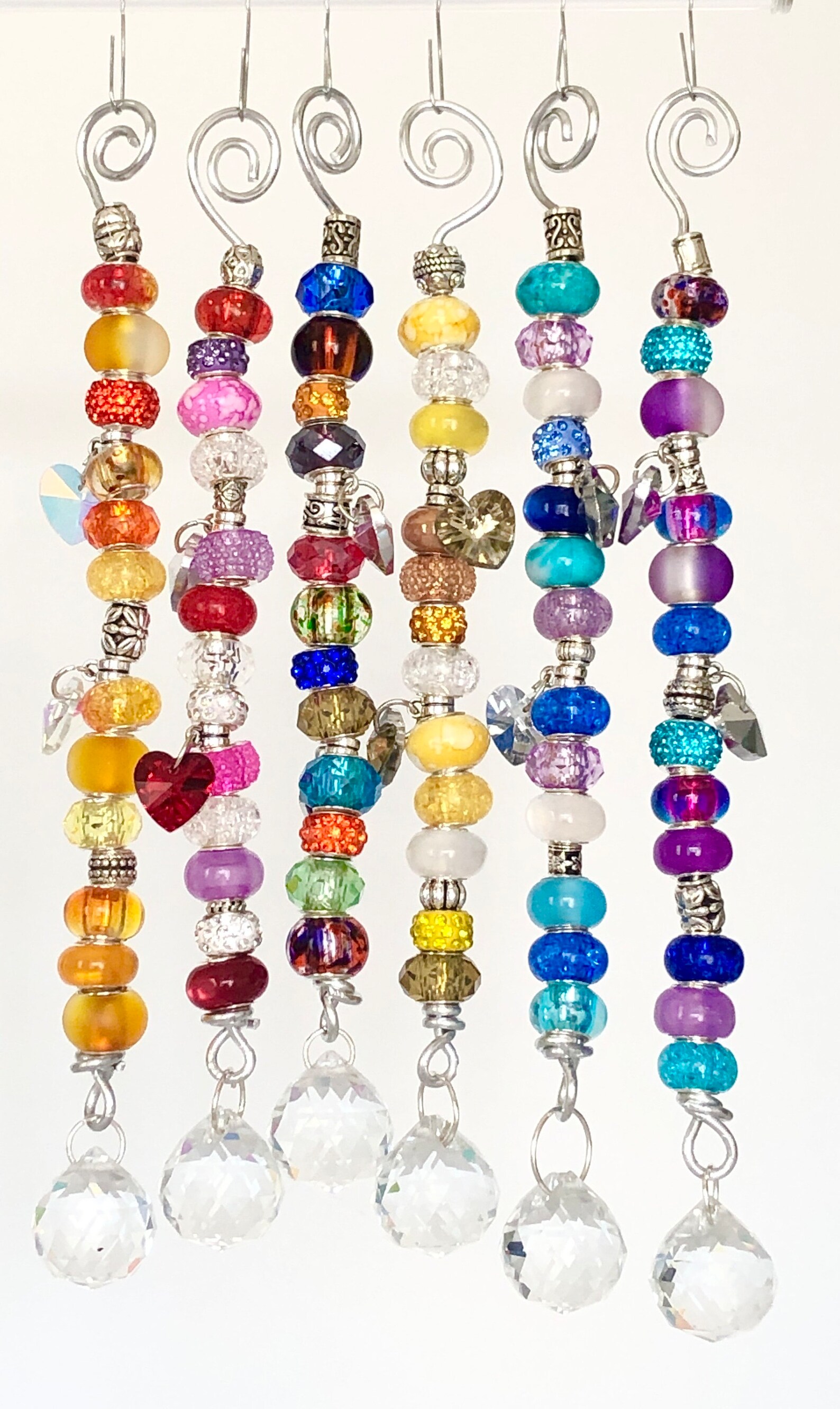 Jeweled Suncatcher, Beaded Blingy Sun Catcher, Hanging Beaded Window ...