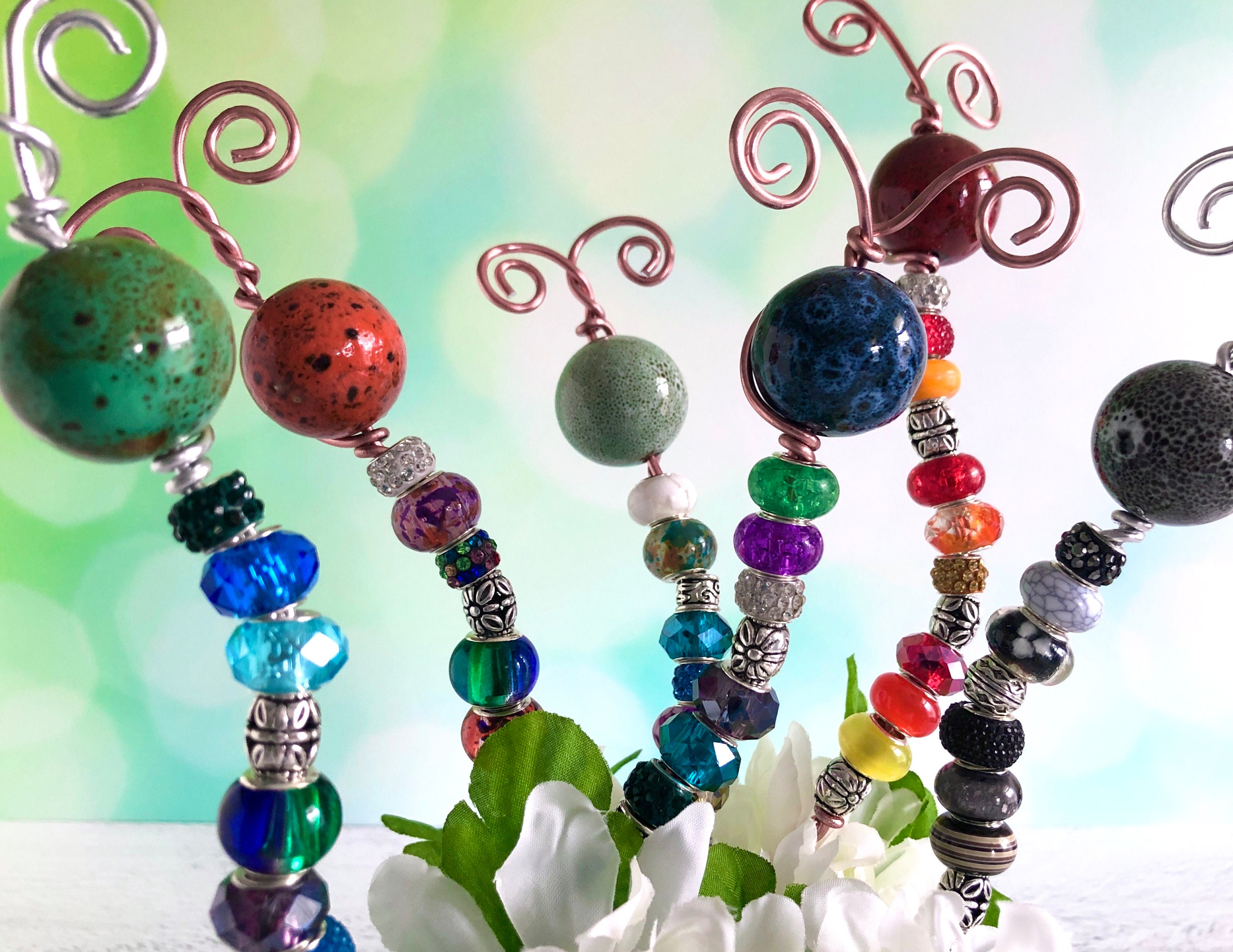 Caterpillar Garden Stakes, Garden Ornament, Caterpillar Plant Pot Decor ...