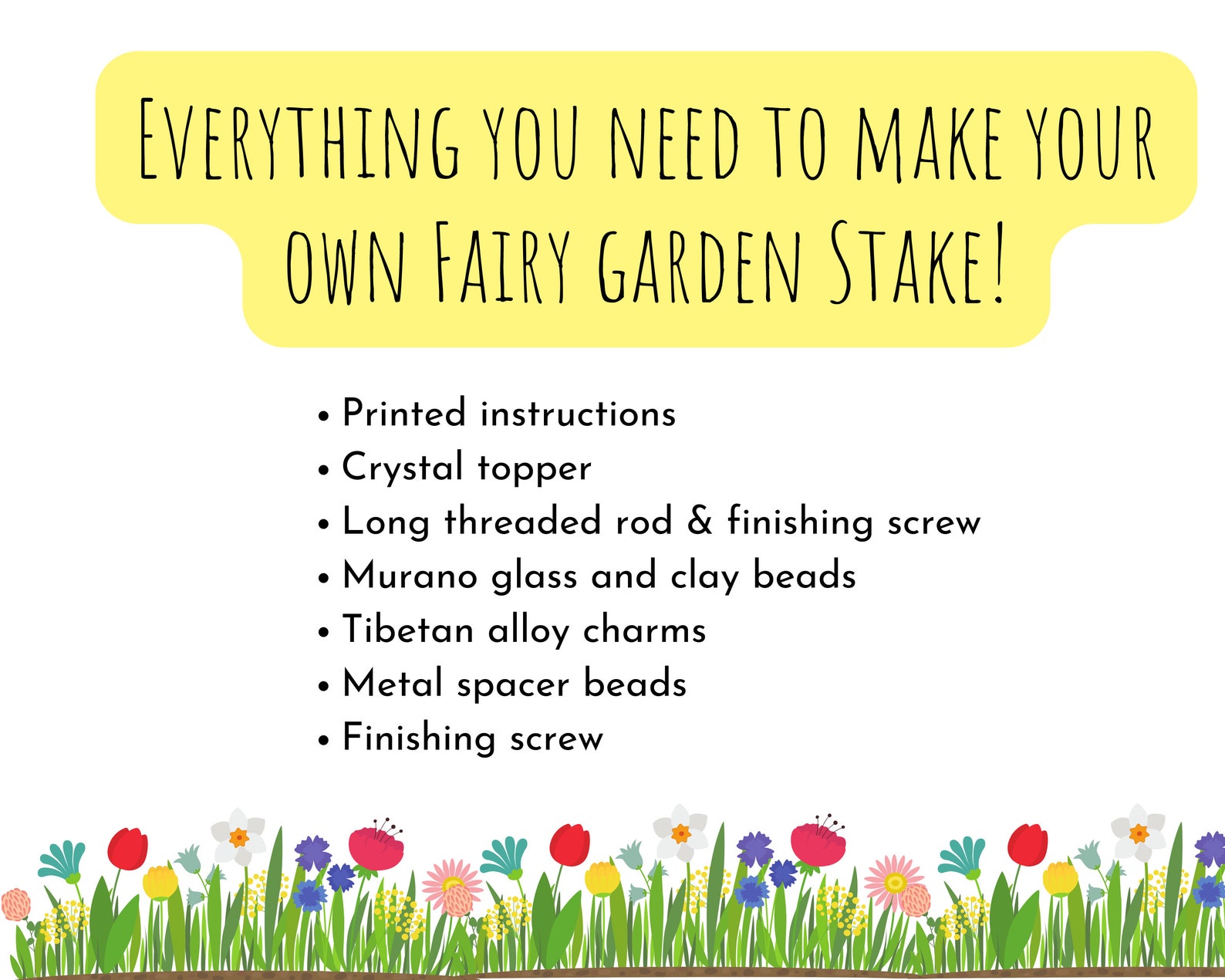DIY Fairy Garden Stakes Kit, Make Your Own Fairy Garden Wands Kit, DIY ...