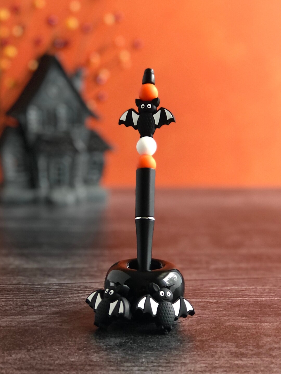 Halloween Bat Beaded Pen, Halloween Bat Pen, Trick-or-treat Gift, Cute ...