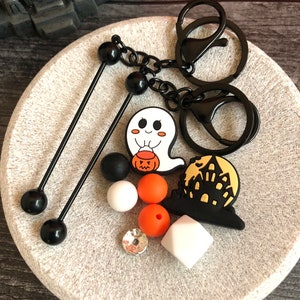 DIY Halloween Keychain Kit: Ghost & Haunted House, Set of 2 - Etsy