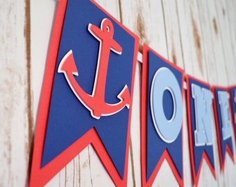 Nautical One Banner | Etsy