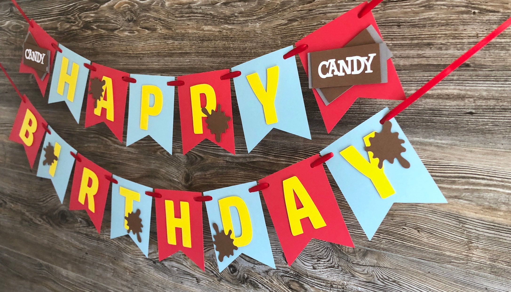 Candy Bar Banner Chocolate Party Decor Sweets Party Theme | Etsy