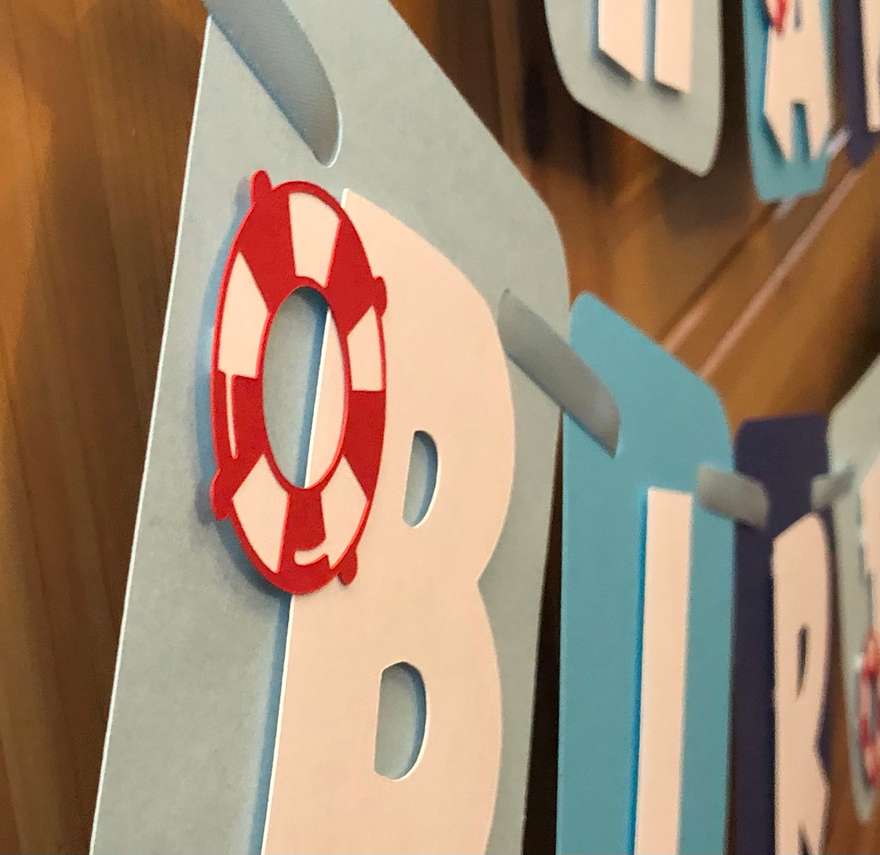 Sailboat Birthday Banner Nautical Theme Happy Birthday Banner - Etsy
