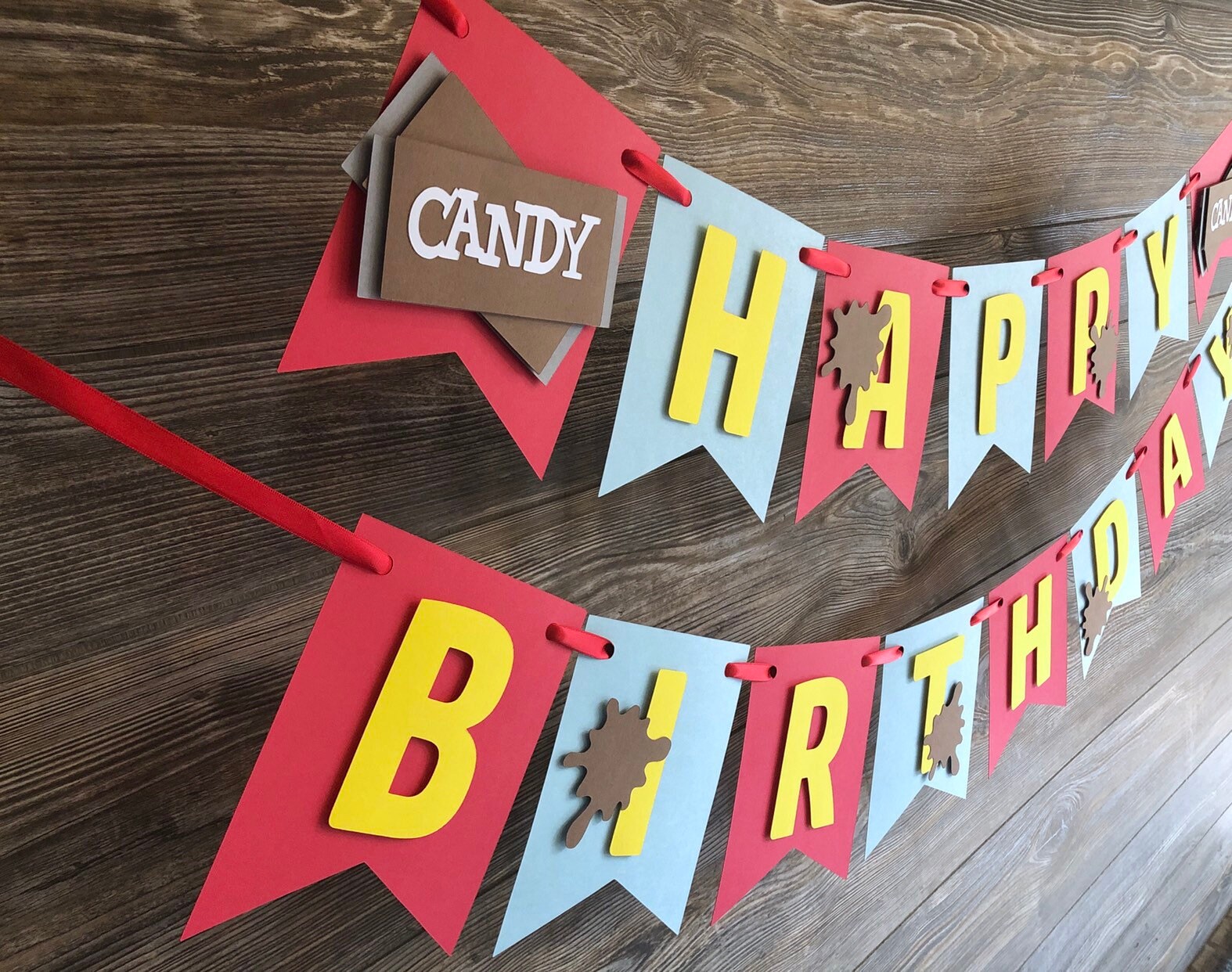 Candy Bar Banner Chocolate Party Decor Sweets Party Theme | Etsy
