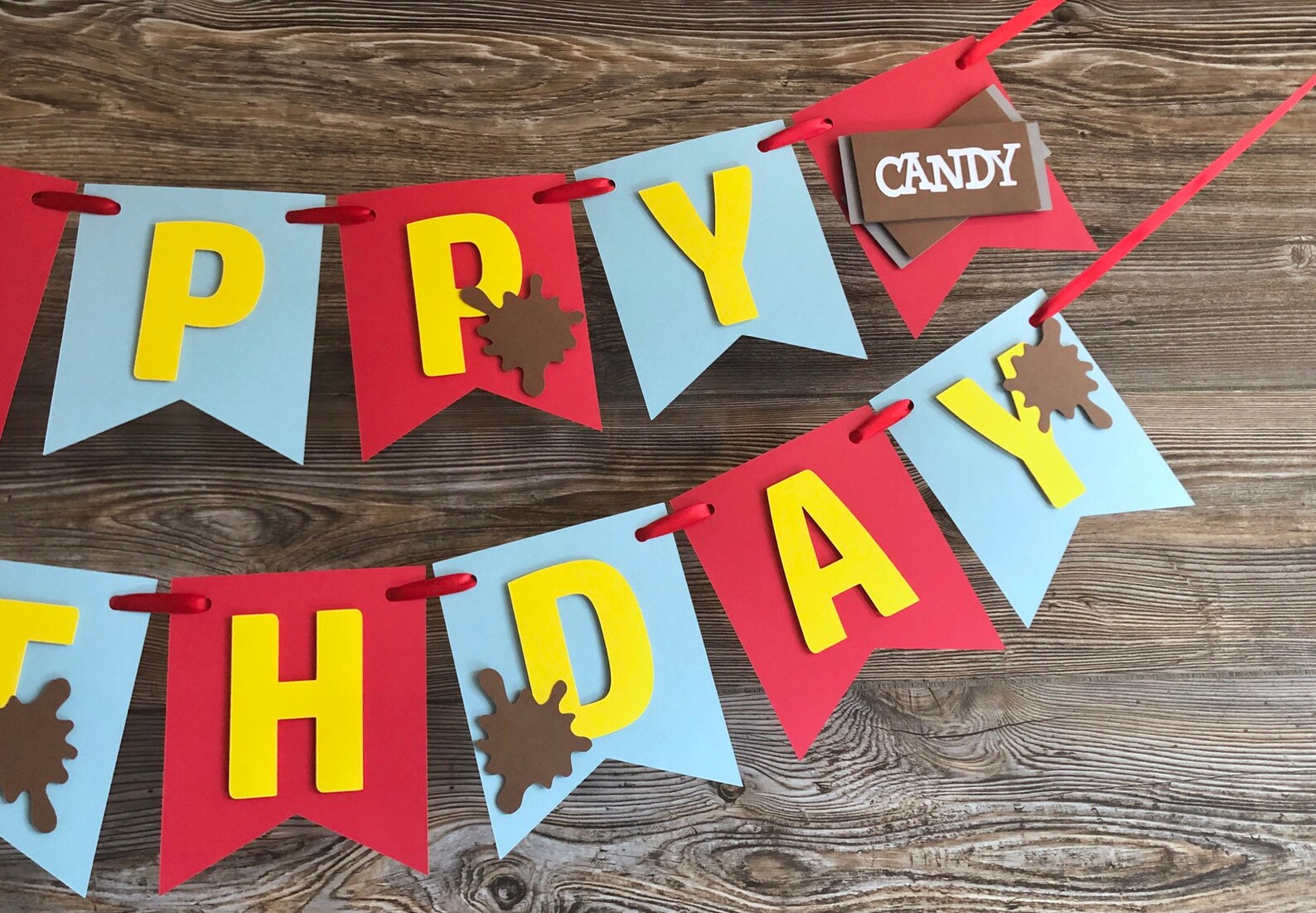 Candy Bar Banner Chocolate Party Decor Sweets Party Theme | Etsy