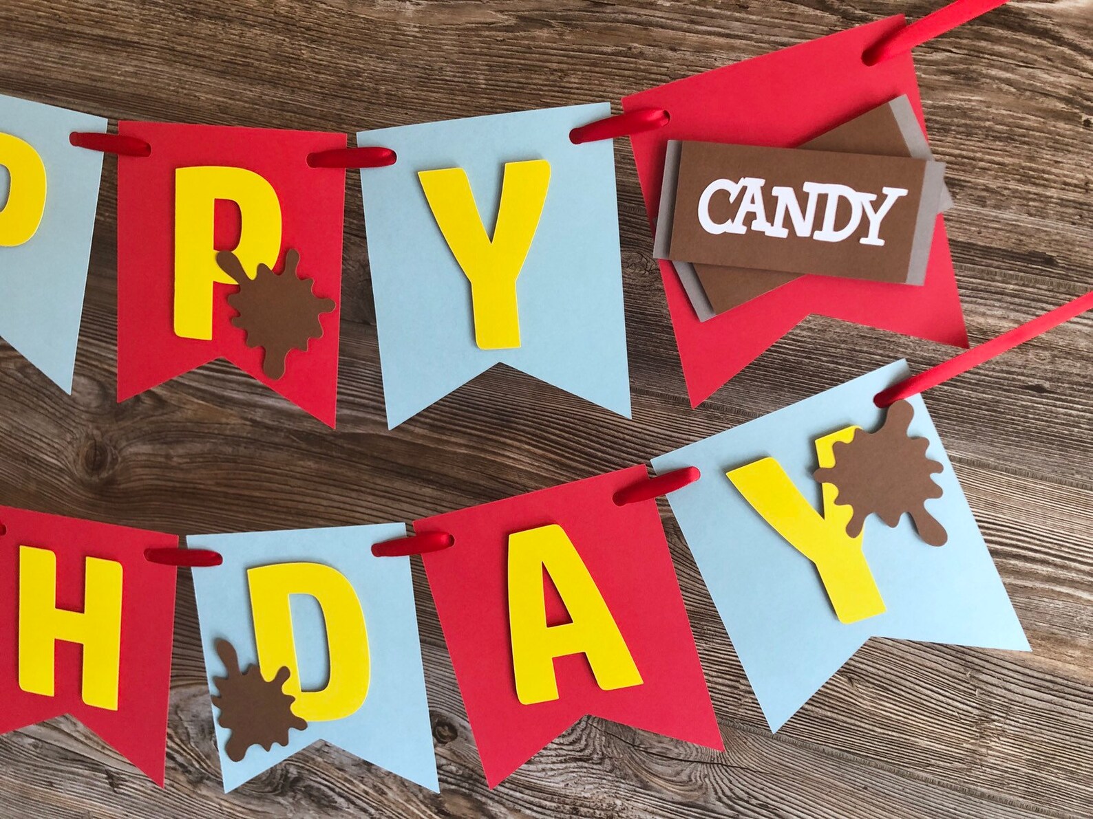 Candy Bar Banner Chocolate Party Decor Sweets Party Theme | Etsy