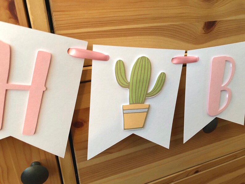 Llama Alpaca Oh Baby Banner Cactus Themed Party Llama - Etsy