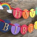 Rainbow Birthday Banner Rainbow Party Rainbow Decor Rainbow - Etsy