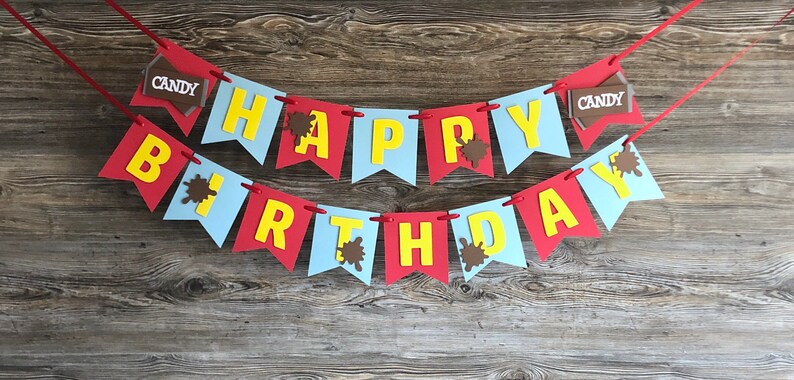 Candy Bar Banner Chocolate Party Decor Sweets Party Theme | Etsy