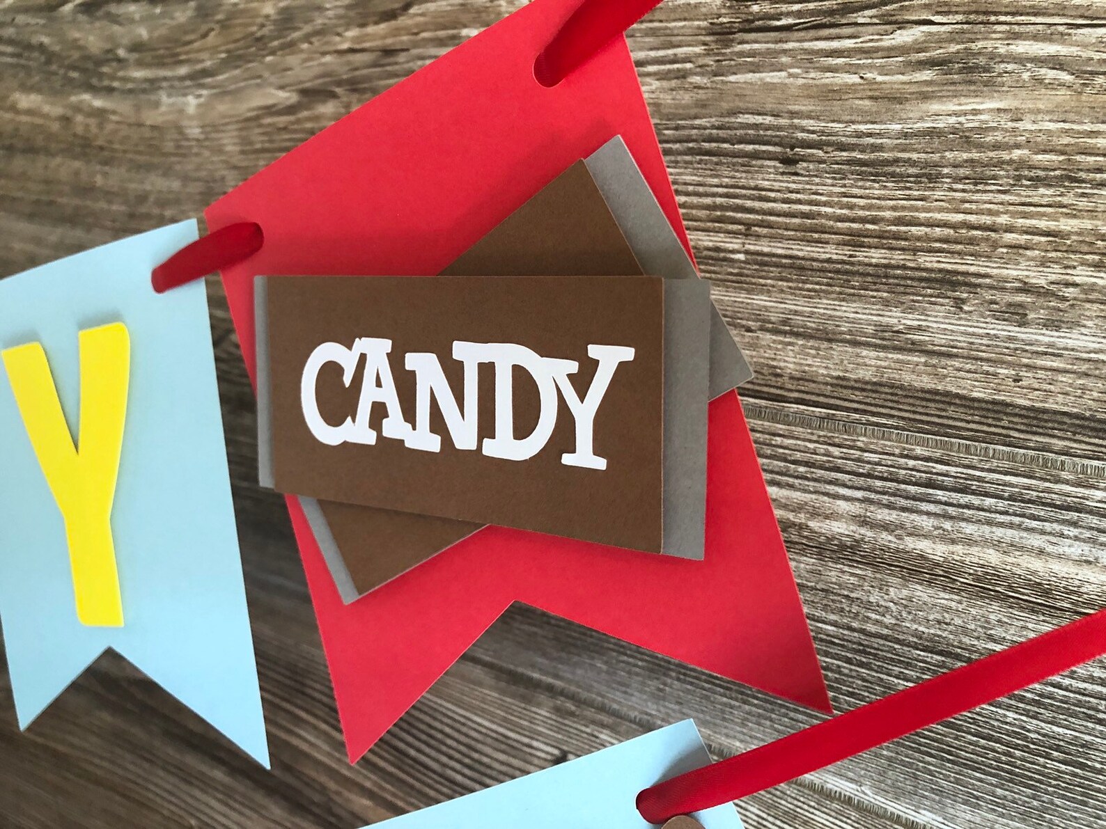 Candy Bar Banner Chocolate Party Decor Sweets Party Theme | Etsy