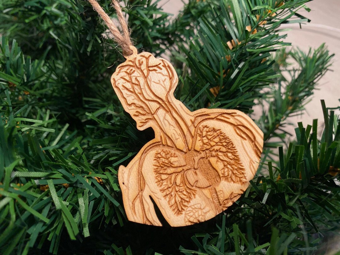 Circulatory System Wooden Christmas Ornament, Laser Cut, Made to Order ...