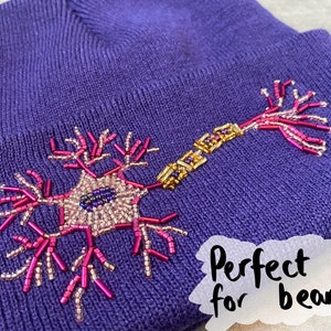 Neuron 6" Beadwork Embroidery Anatomical Pattern - DIY Digital PDF ...