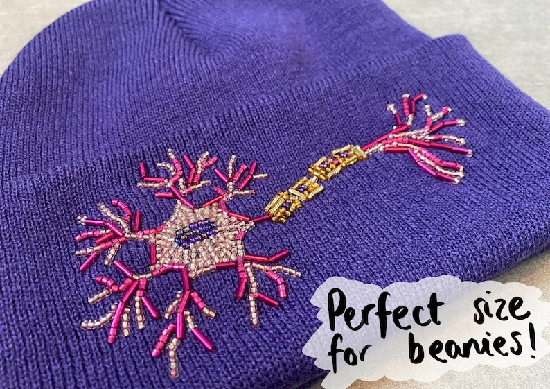 Neuron 6" Beadwork Embroidery Anatomical Pattern - DIY Digital PDF ...