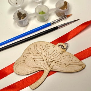 Liver Anatomy DIY Paint Your Own Wooden Christmas Decoration - Etsy