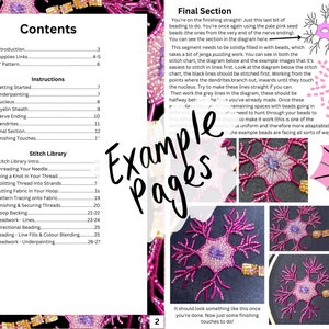 Neuron 6" Beadwork Embroidery Anatomical Pattern - DIY Digital PDF ...