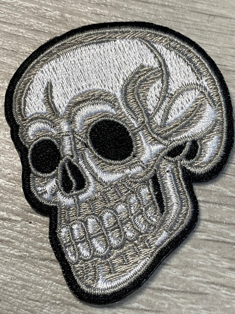 Skull Anatomical Iron on 4.8 X 6cm Patch - Etsy UK