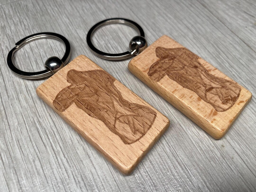 Back Muscle Anatomy Wooden Keychain, Laser Etched. Muscles ...