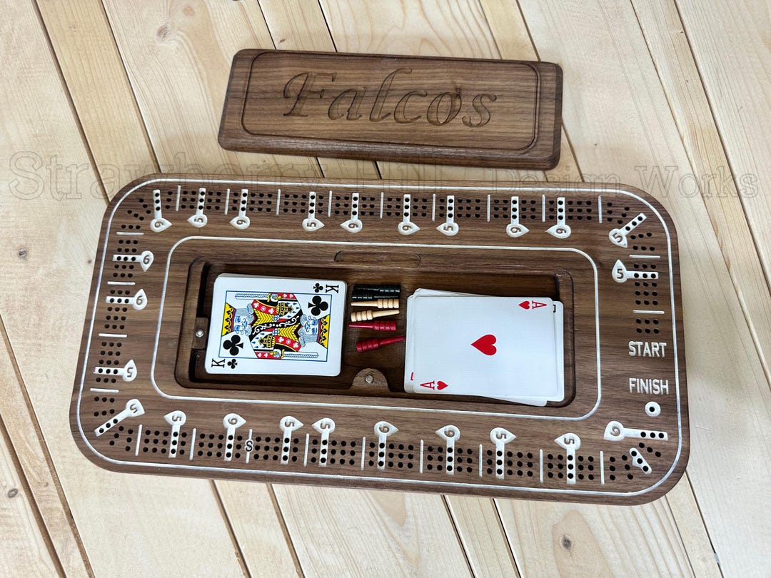 Strategy Cribbage Board CNC File rectangular Design File for CNC ...