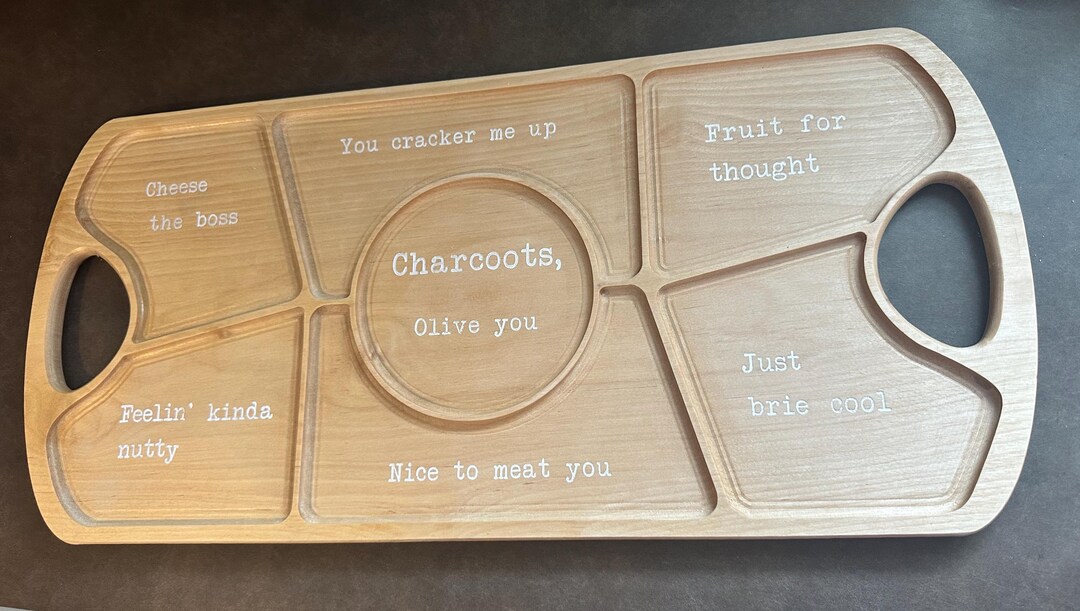 Charcuterie Board CNC File, (svg, Dxf, Pdf), Cheese, Meat, CNC Router ...