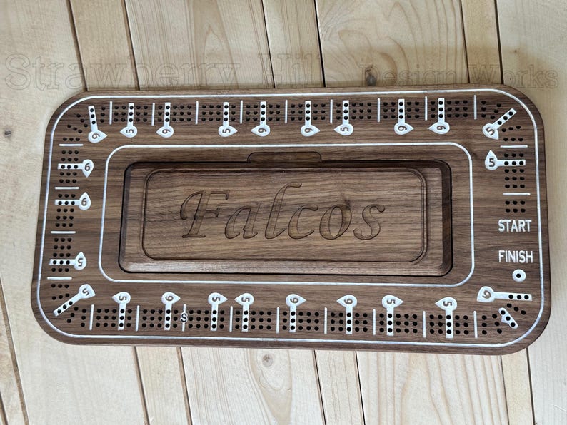 Strategy Cribbage Board CNC File rectangular Design File for CNC ...