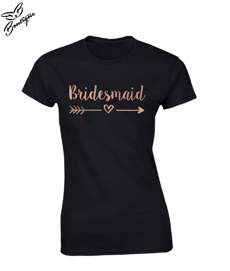 Bachelorette Party Shirts Bride Squad Tshirts Rose Gold Etsy