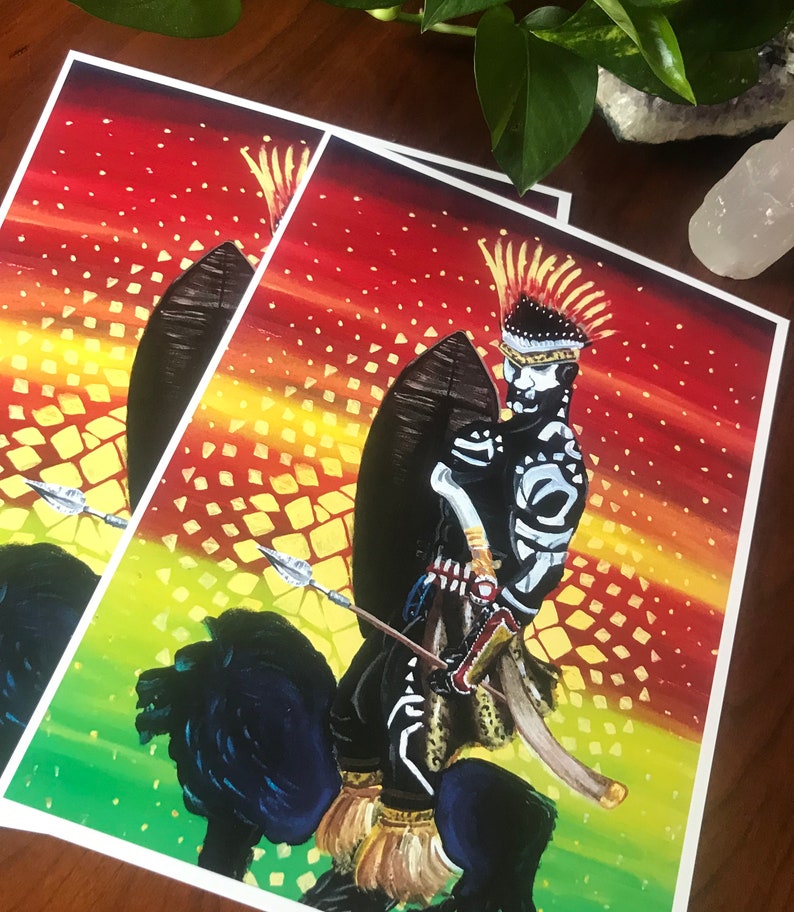 Shaka Zulu 8x10 Print Etsy