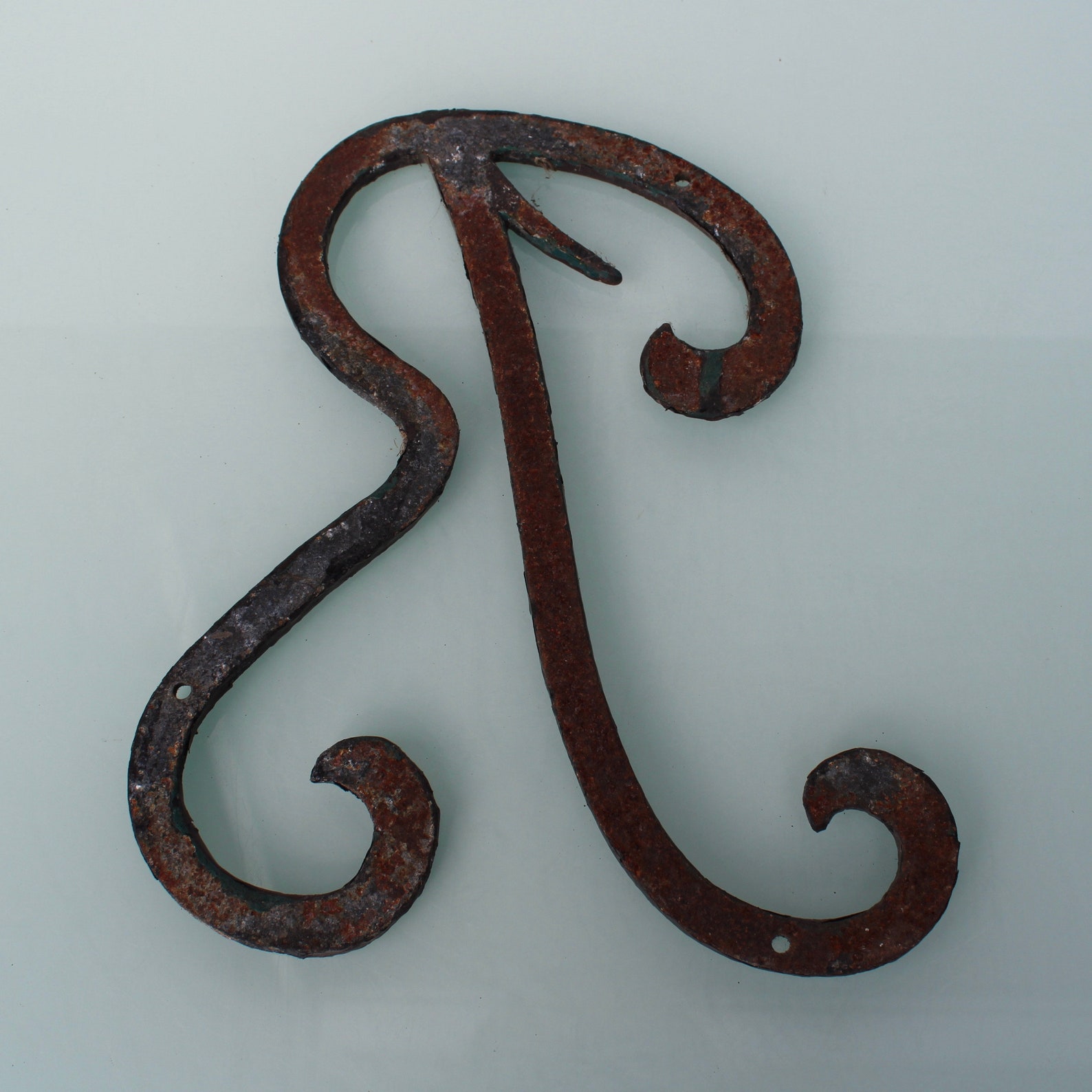 Antique Industrial Curly Wrought Iron Letter R 19th Century - Etsy