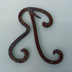 Antique Industrial Curly Wrought Iron Letter R 19th Century - Etsy