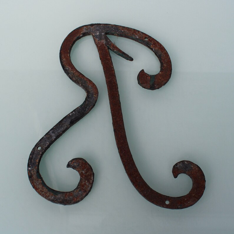 Antique Industrial Curly Wrought Iron Letter R 19th Century - Etsy