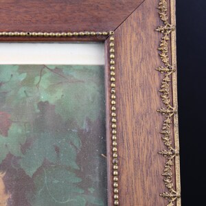 Antique Large Victorian Photo Frame With Bronze & Brass on Wood. - Etsy
