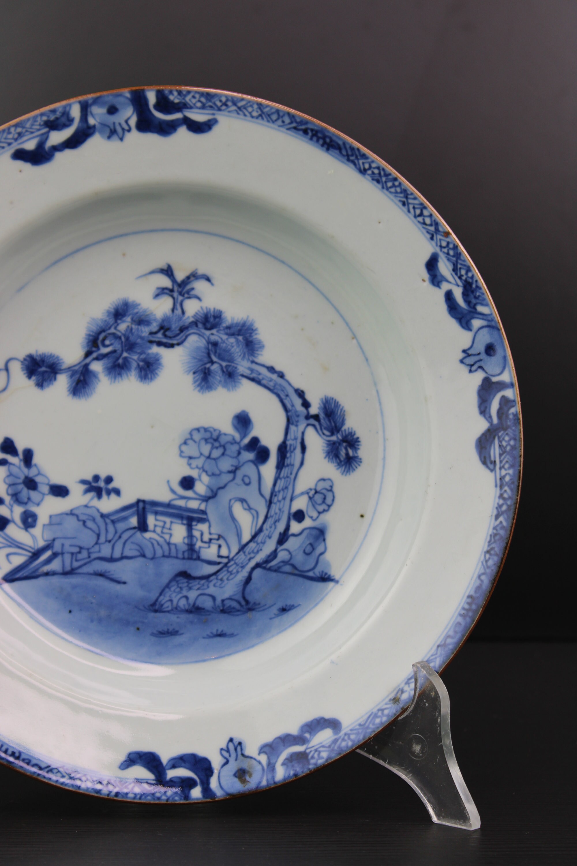 Antique Chinese Porcelain Blue & White Deep Plate. - Etsy