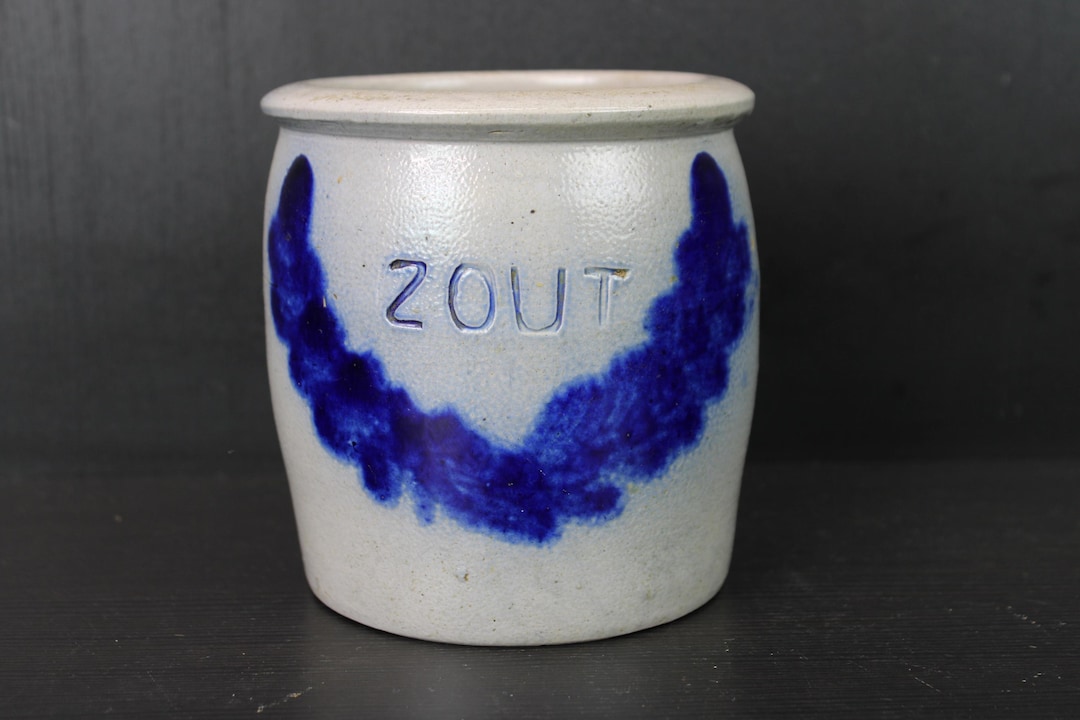 Vintage Earthenware Dutch Keulse Salt Wall Pot - Etsy