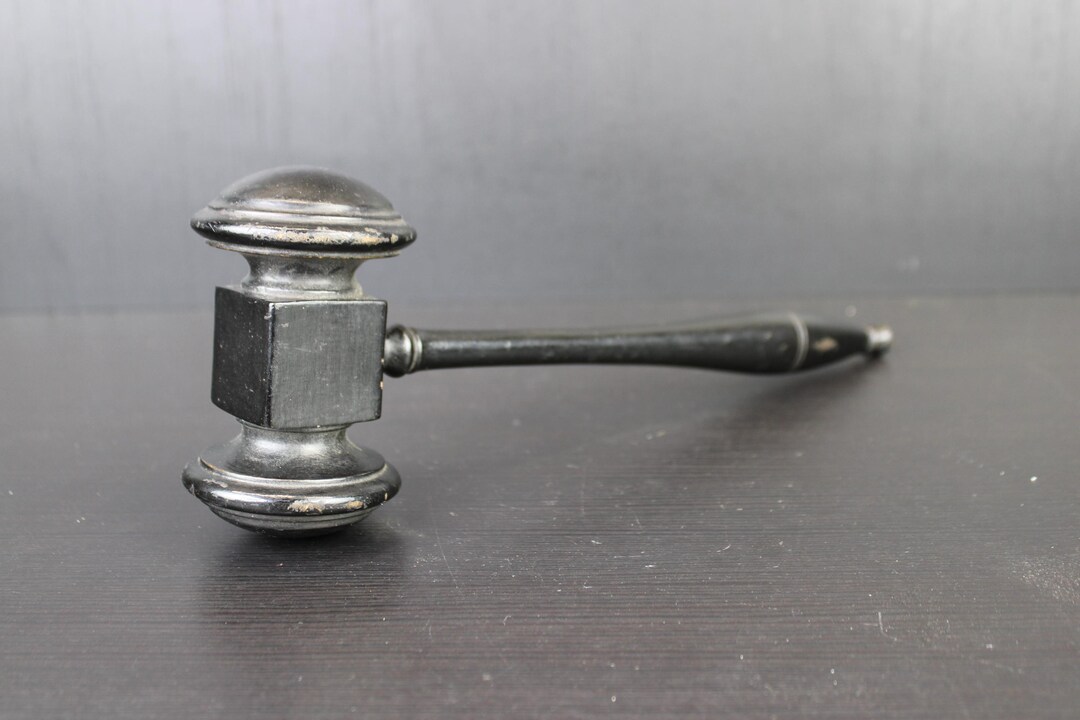 Antique Black Wooden Judge Hammer. - Etsy