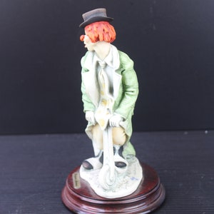 Vintage Charlie Clown Riding a Scooter Figurine by Giuseppe Armani. - Etsy