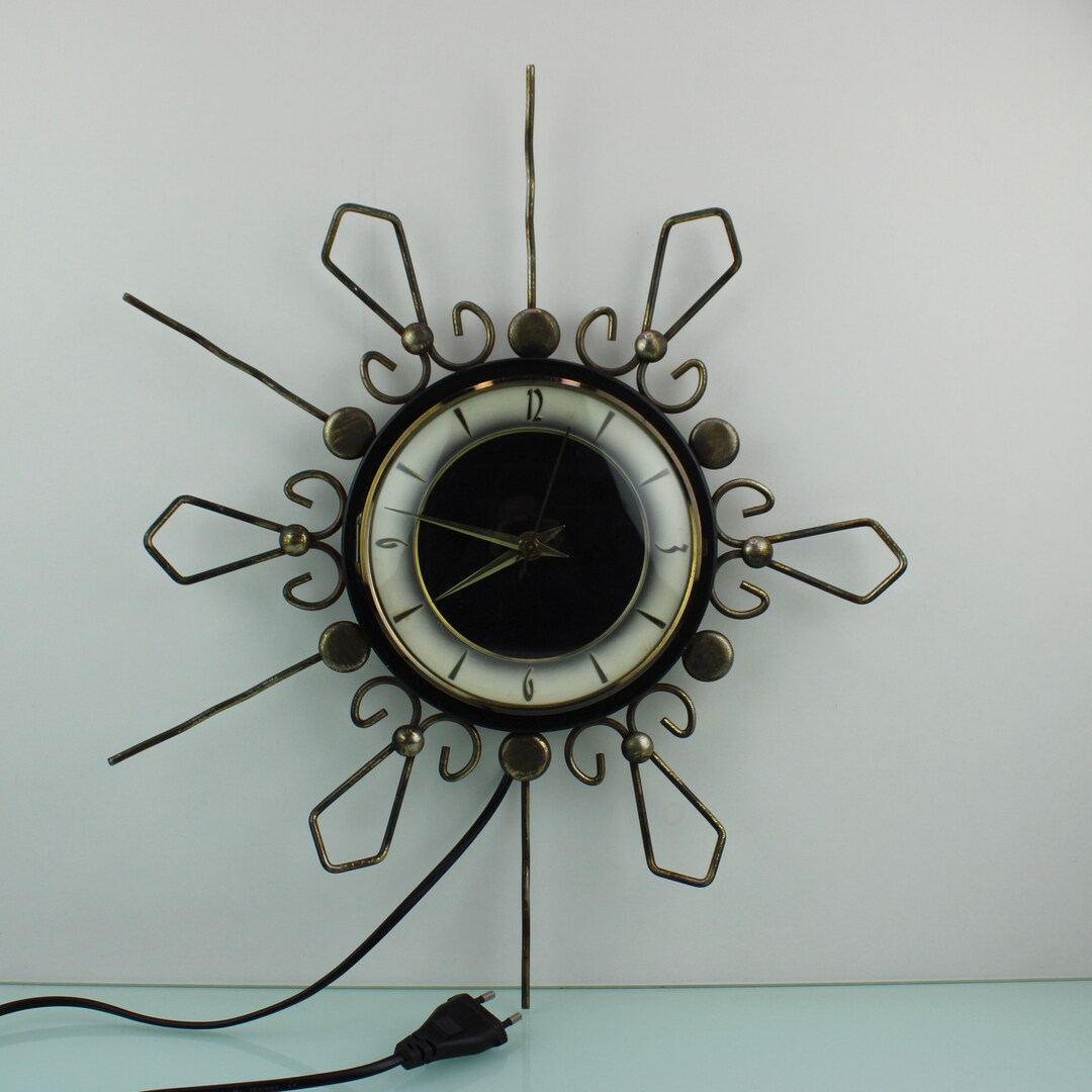 Vintage Retro Large Electric Star Clock. - Etsy
